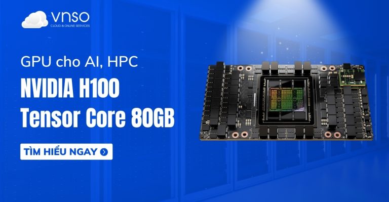 NVIDIA H100 Tensor Core GPU 80GB GDDR6 cho AI, HPC